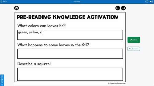 The Leaf Thief Book Companion Boom Cards by Speechie Adventures | TPT