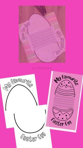 Easter Writing Craftivities by Teach me Store | TPT