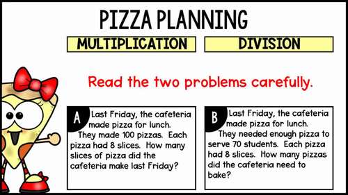 Choosing Operations: Multiplication or Division Task Cards Bundle