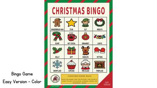Christmas Family Game Bundle | Bingo, Word Search, Scramble, Would You ...