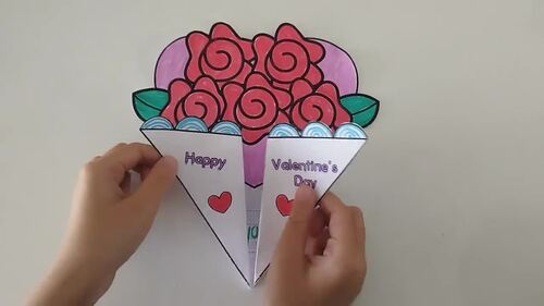 Valentine's Day Card Making Kit - DIY Crafting Activities for Kids