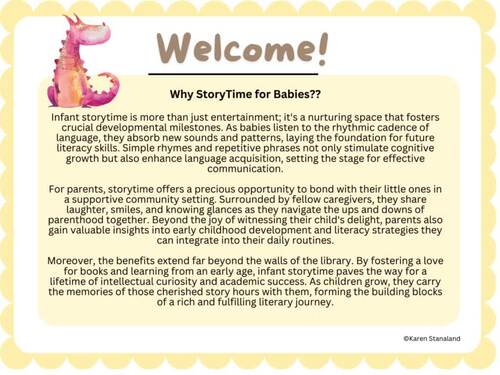 Toddler Tales Pre-K Storytime by EduArts | TPT