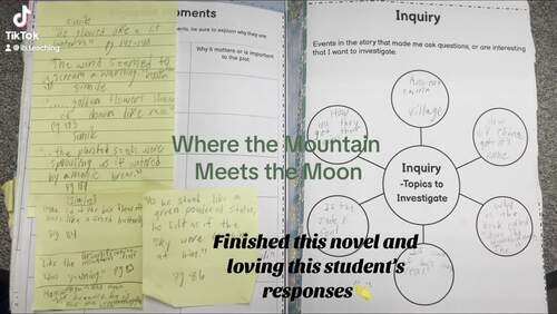 Where the Mountain Meets the Moon Novel Study (Print & Digital) Notice ...