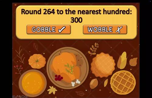 Gobble Till You Wobble Rounding Grade 4 Thanksgiving Games Kids Challenge
