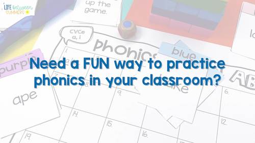 Phonics Jenga Games Language Arts Growing Bundle by Life Between Summers