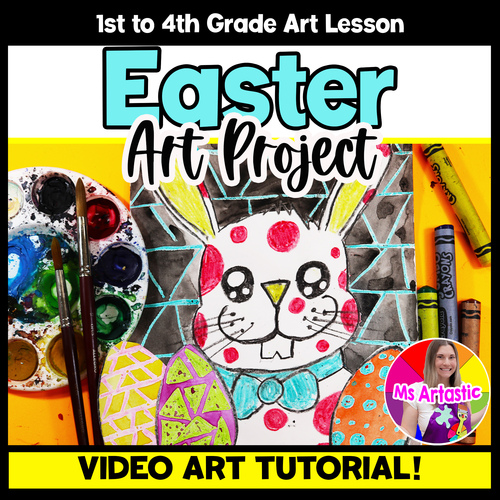 Art History Easter Bunny Art Lesson Yayoi Kusama Inspired Easter Art ...