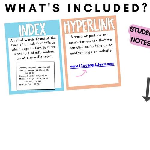 Hey Lisa! Bright & Happy Nonfiction Text Features | Editable | *NEW