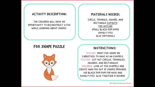 Preschool Math Centers: Fall Animals | TPT