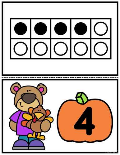 1st Grade | Numbers 0–20 | Matching Cards | Thanksgiving Bears | TPT
