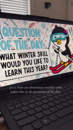 Question of the Day | January Digital Slides by Teaching with Grace Ann
