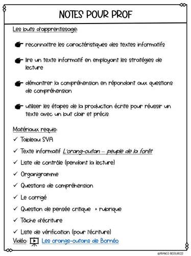 Reading comprehension activities en français | les animaux fascinants