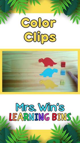 Dinosaurs, Low Prep, Fine Motor | Dino Clips: Match, Mix, and Discover ...
