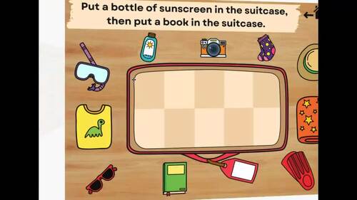 Following Two Step Temporal Directions BOOM Cards™ Summer Suitcase