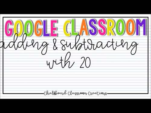 Addition and Subtraction within 20 with Pictures 2nd Grade Digital Resource