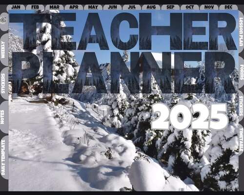 Teacher Planner Binder 2025 | Google and Apple Calendar hyperlinked w ...