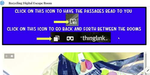 Recycling DIGITAL ESCAPE ROOM | Earth Day Activity by Think Tank