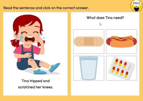 Boom™ Cards Problem Solving (with Picture Choices) by Speechie Witchie