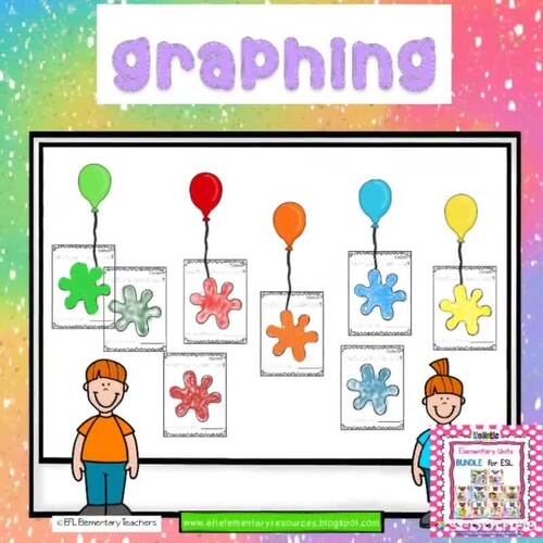 Graphing Worksheets for Elementary English Language Learners | TPT