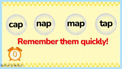 -ap Word Family Memory Game | Interactive PowerPoint Phonics Activity
