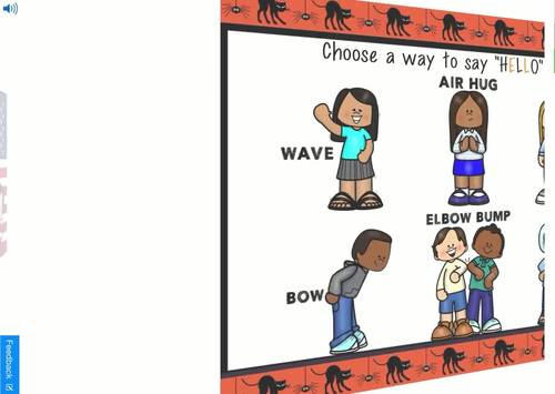 DIGITAL Morning Meeting Circle Time Interactive Calendar OCTOBER