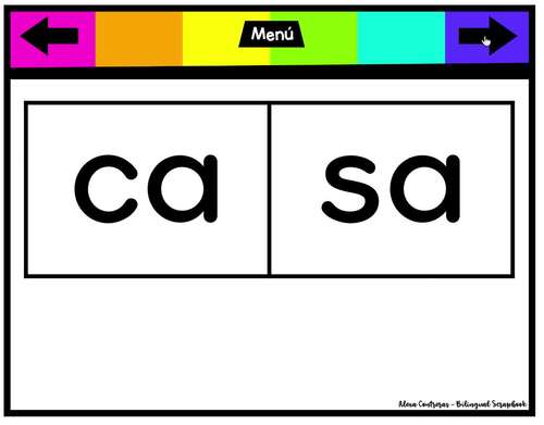 Centros y Actividades de Palabras de Lectura Digital Reading in Spanish