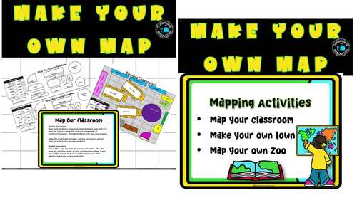 Mapping Skills, create your own maps - classroom, town and zoo | TPT
