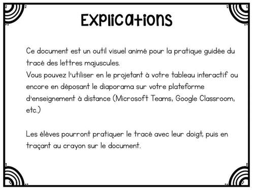 French Distance Learning Alphabet Tracing / Alphabet interactif ...