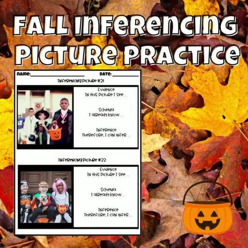 Fall Picture Halloween Autumn Inference Activity Inferencing Activity