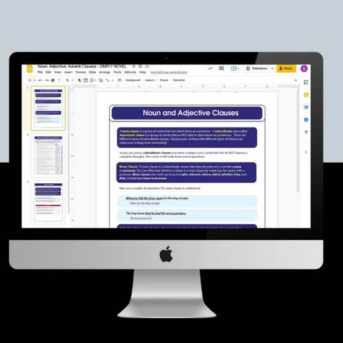 Noun, Adjective & Adverb Clause Worksheets | Grammar Practice with ...