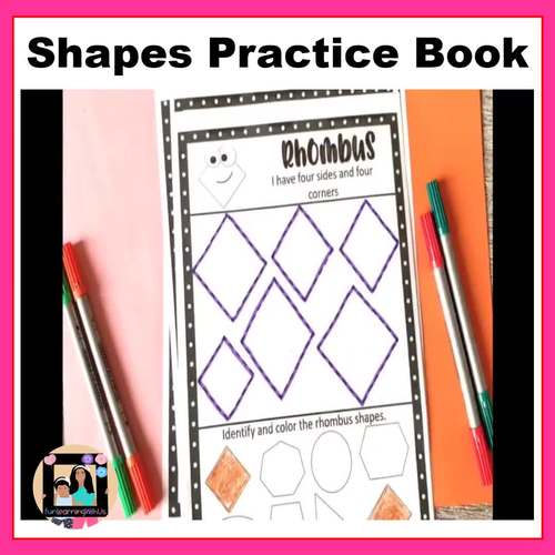 2D Shapes Worksheets | Kindergarten Shapes Activities by Fun Learning ...