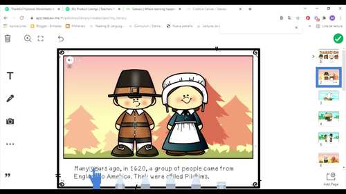 Digital THANKSGIVING Story: Reading Comprehension | Google Slides ...