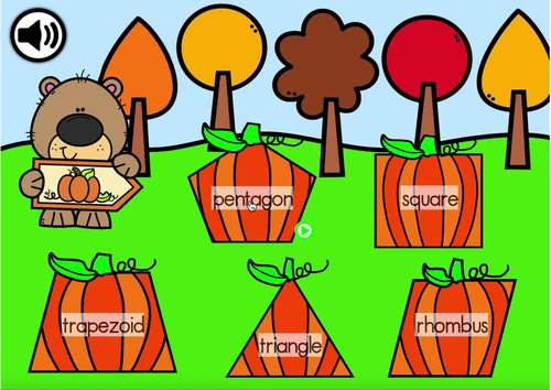 2D Shapes Review, Match & Identify | BOOM CARDS (Fall-Themed) by Tong ...