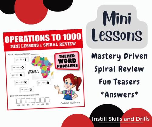 3 Digit Addition and Subtraction Morning Work and Spiral Review Worksheets