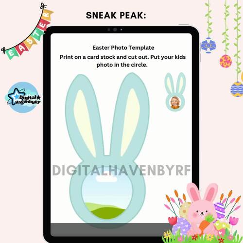 Easter Day Activities | Add Your Own Photo | Bookmarks | Egg and Bunny ...