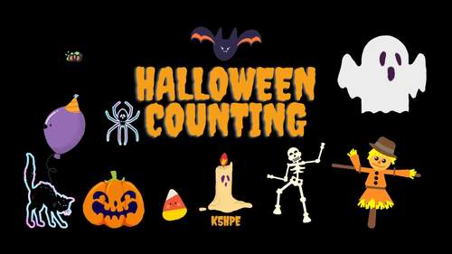 Halloween Count to 10, Early Math, Numeracy, Video and SLIDES!! | TPT