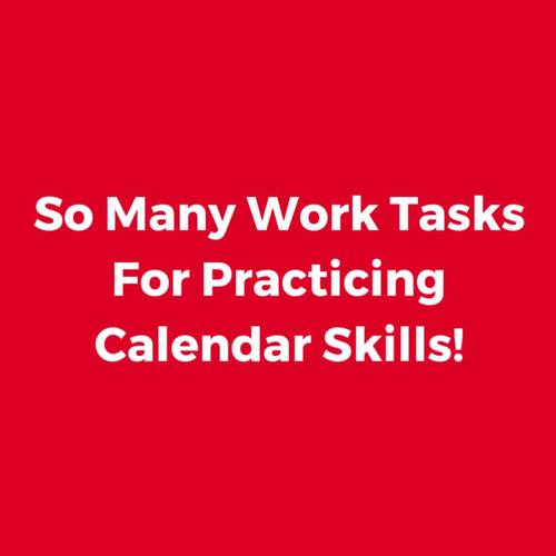 Big Box Of Work Tasks: Calendar Skills by File Folder Heaven | TPT