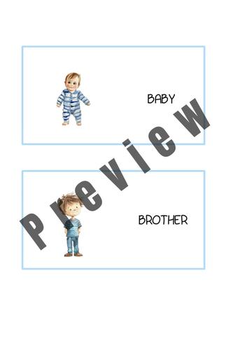 Family Flash Cards by LT Printable Resources | TPT