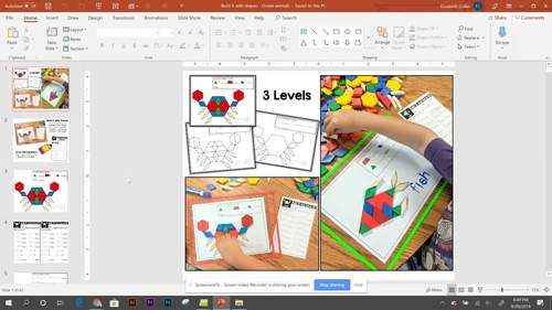 Build It With Shapes and Solve! Ocean Animals Pattern Block Puzzles