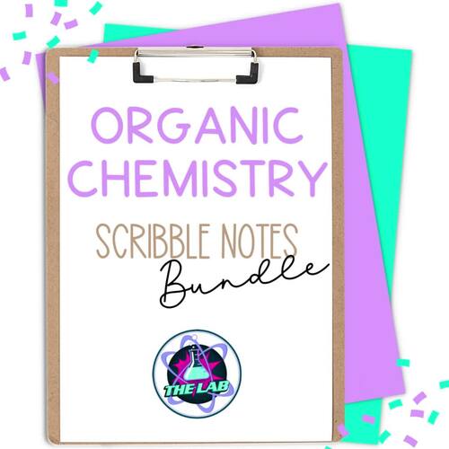 Organic Chemistry Notes Bundle - Advanced Level Scribble Notes | TPT