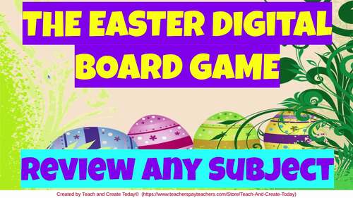 FREE SAMPLE Easter Editable Game Review Activity for Test Prep Math ELA ...