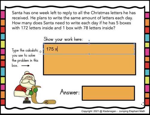 Christmas Area Model Multiplication and Multistep Word Problems Bundle