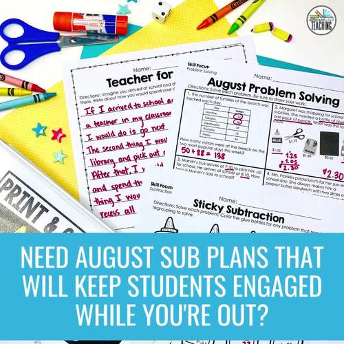 August 2nd Grade Sub Plans: Miss Nelson is Missing Substitute Teacher ...