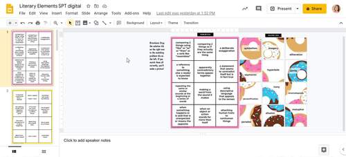 Literary Elements Secret Picture Tiles Literary Devices BUNDLE Digital ...