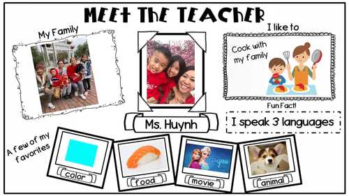 Meet the Teacher Editable Slides - All About Me by Anh Huynh | TPT