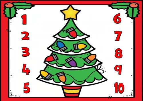 Distance Learning | Christmas Counting 1 – 10 | Boom Cards | TpT