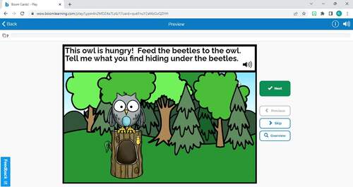 Medial /l/: Feed the Beetles to the Owl. by Creative Speech Language ...