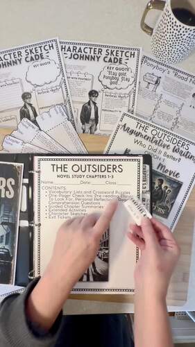 The Outsiders Novel Study Unit Activities Mock Trial Pre Reading Characters