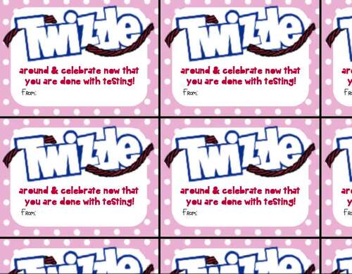 Twizzlers Testing Motivation Treat Tag-Twizzle around & celebrate now ...