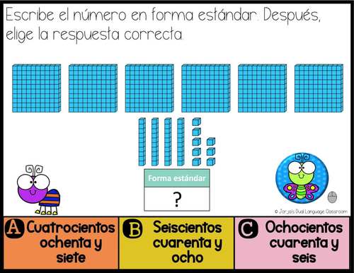 Valor posicional DIGITAL by Jorja's Dual Language Classroom | TPT