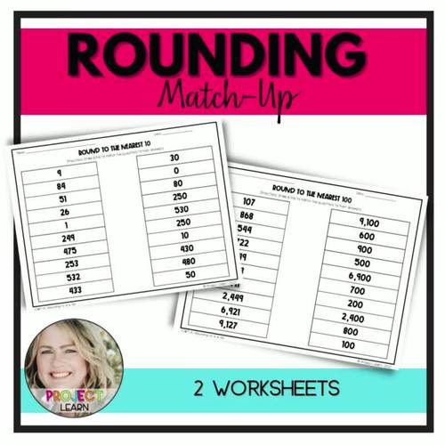 Rounding Match-Up by Project Learn | TPT